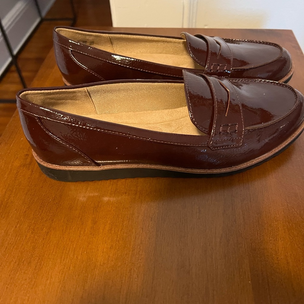 Burgundy Patent Leather Loafer - Gem